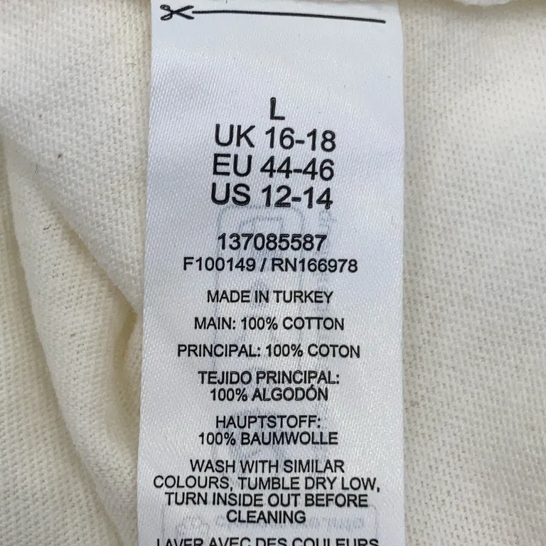 Top (Weiß) von ASOS Design Baumwolle - Materialetikett