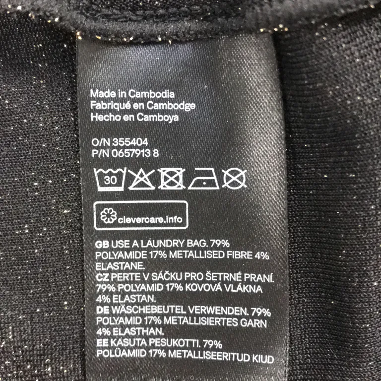 Crop top (Guldfärgad, Svart) från Divided by H&M Polyamid, Elastan ...