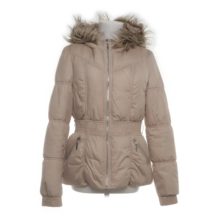 Winterjacke (Beige) von Divided by H&M Polyester, Pelz, Acryl